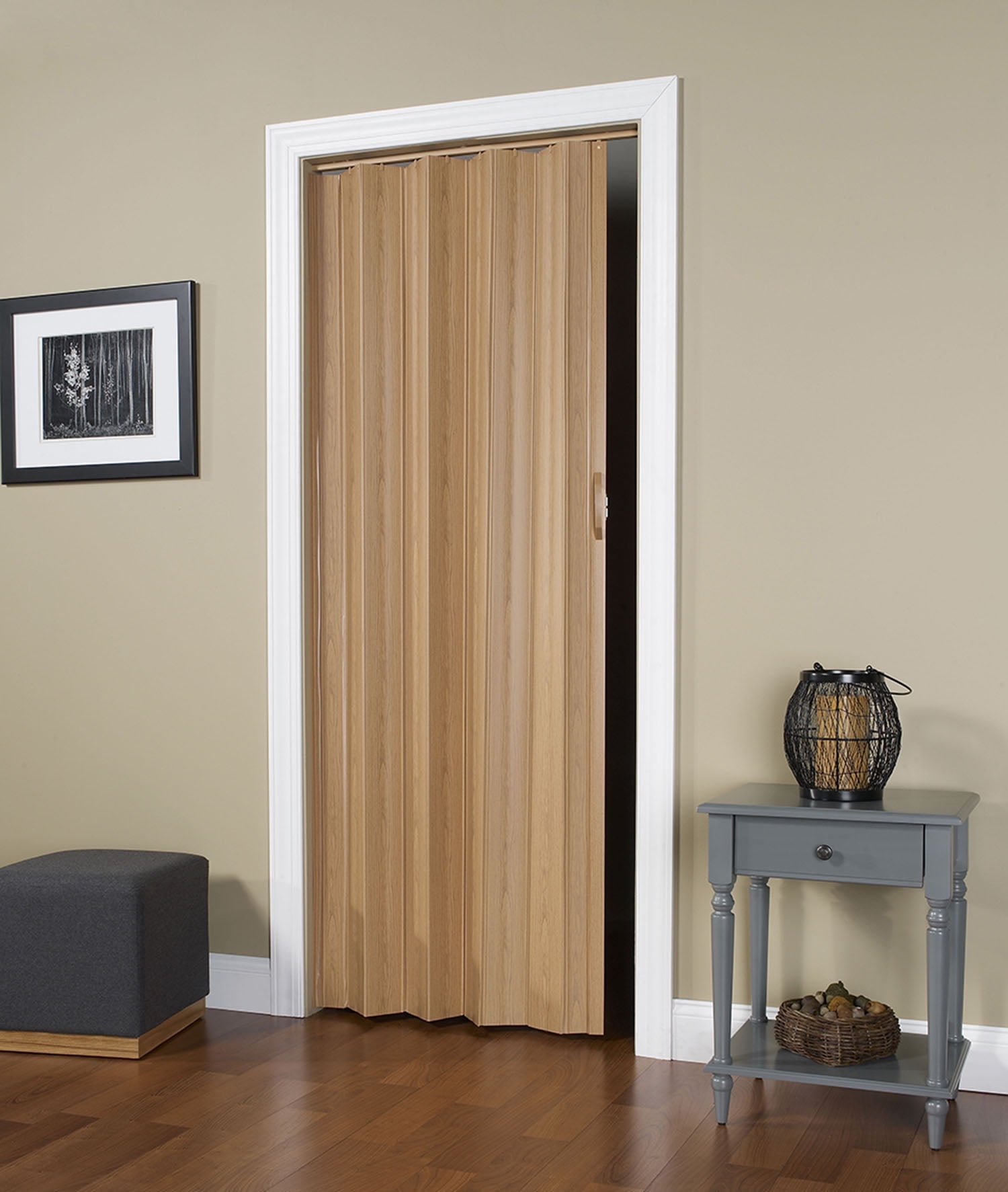 "LTL Home Products Homestyle Vinyl Interior Accordion Foldable Doorway ...