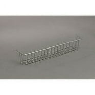 Rack'Em 9176-W Mount Anywhere White Wire Basket 18"x6"x4" with Label ...