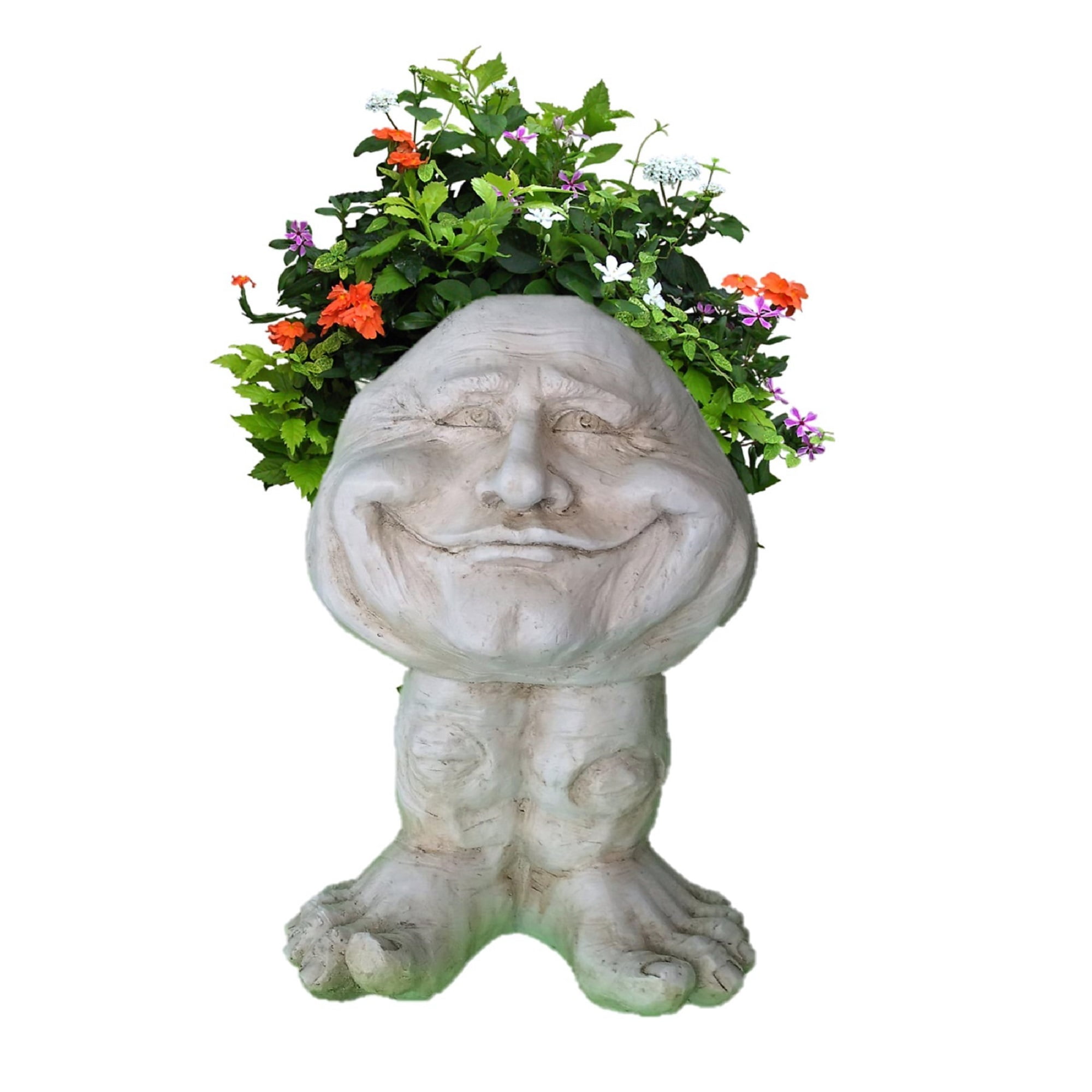 Homestyles Antique White Papa John the Muggly Face Humorous Statue ...