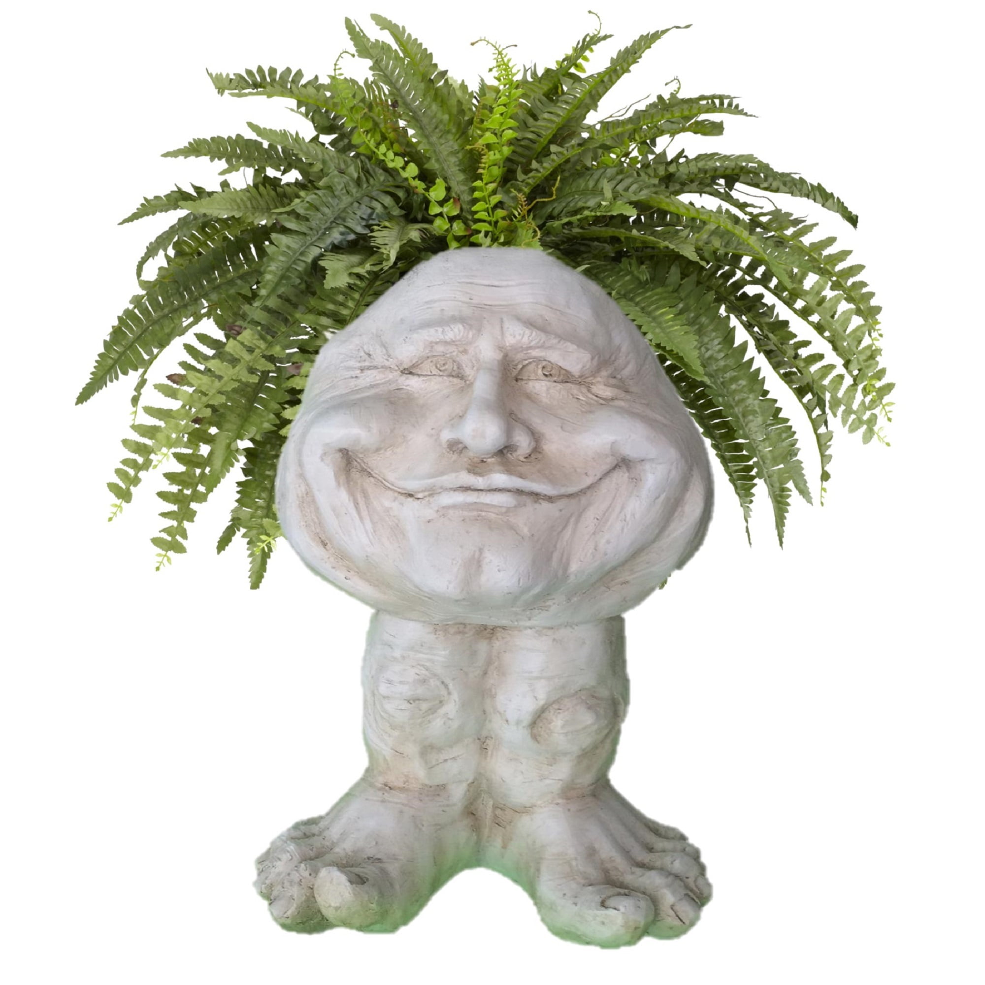 Homestyles Antique White Papa John the Muggly Statue Humorous Face ...