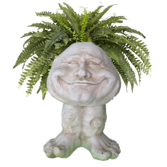Homestyles Antique White Papa John the Muggly Statue Humorous Face ...