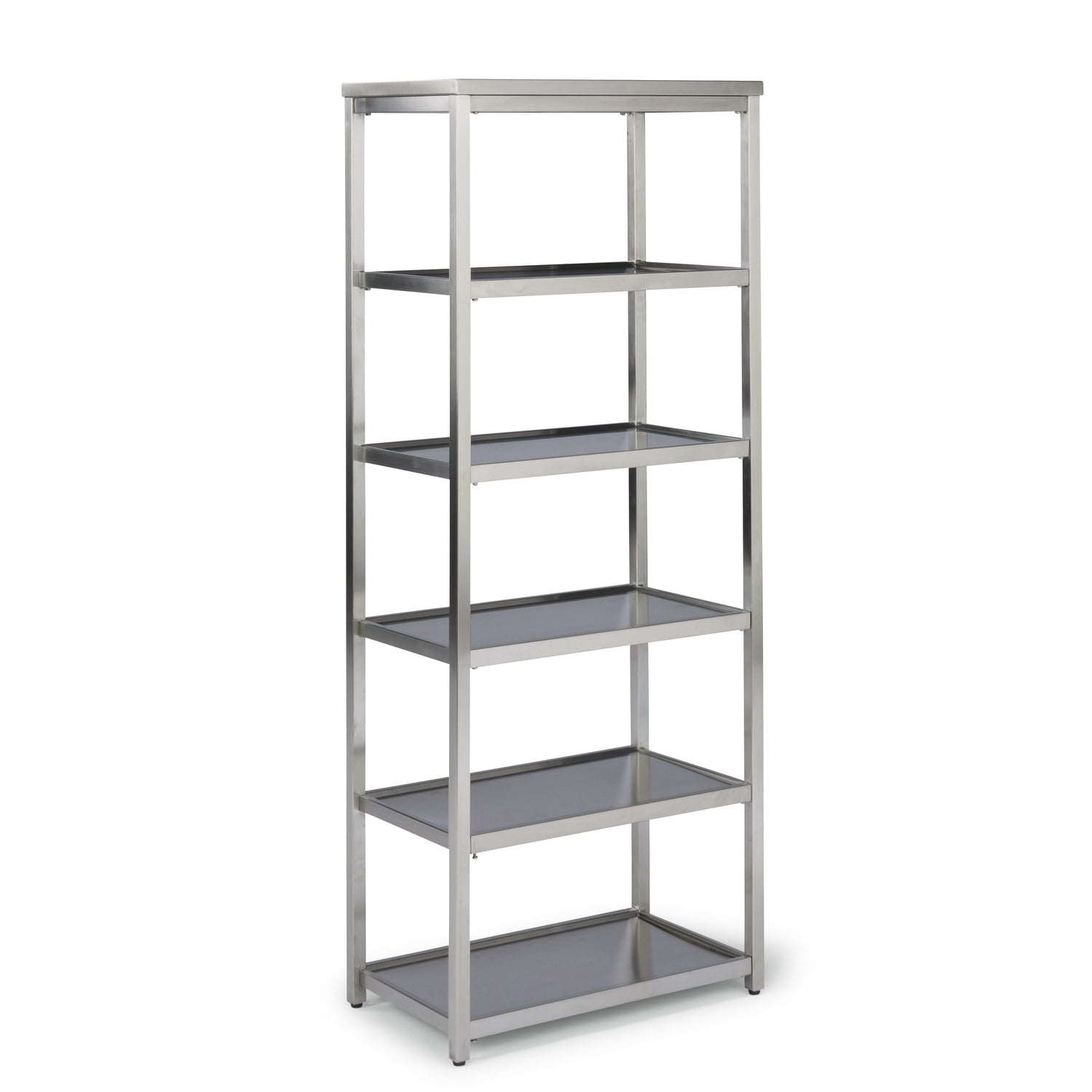 Homestyles Bold Stainless Steel Six Tier Shelf - Walmart.com