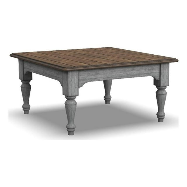 Homestyles Elkins Brown Wood Square Coffee Table - Walmart.com