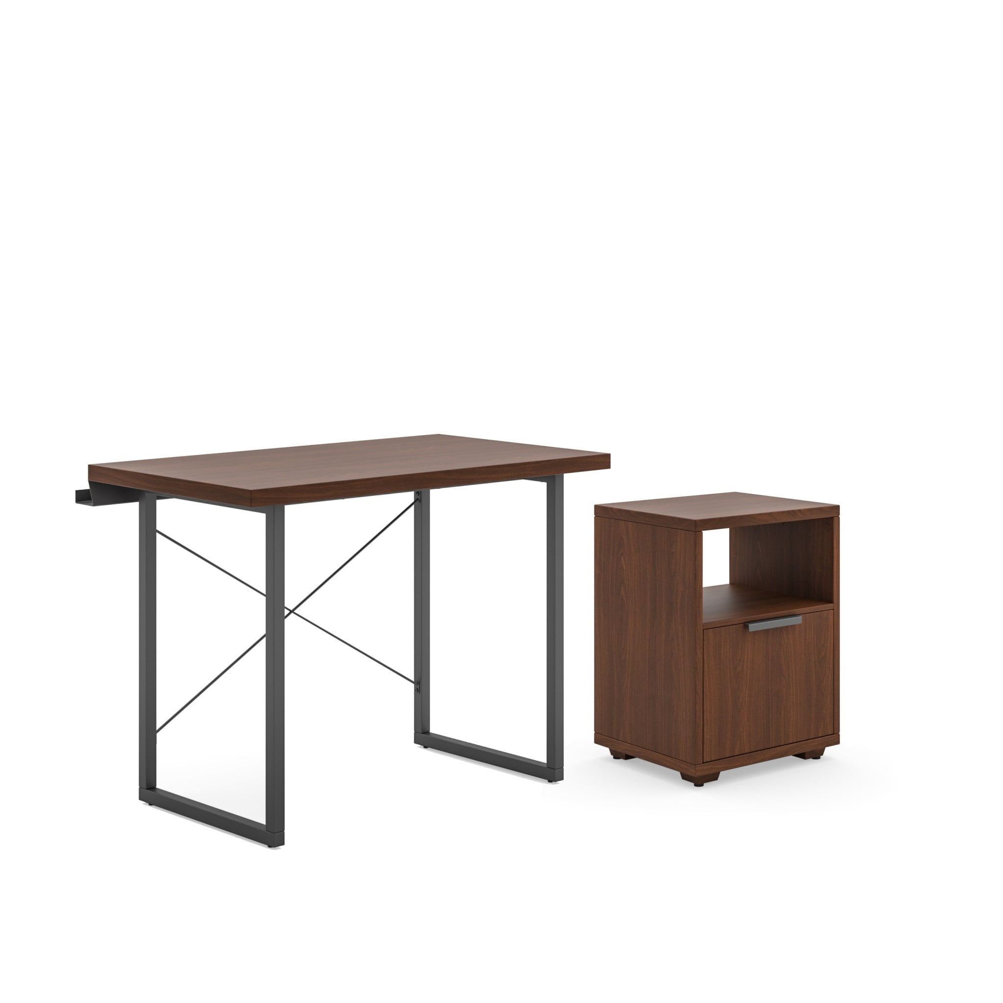 Homestyles Merge Engineered Wood Computer Desk/File Cabinet - Walmart.com