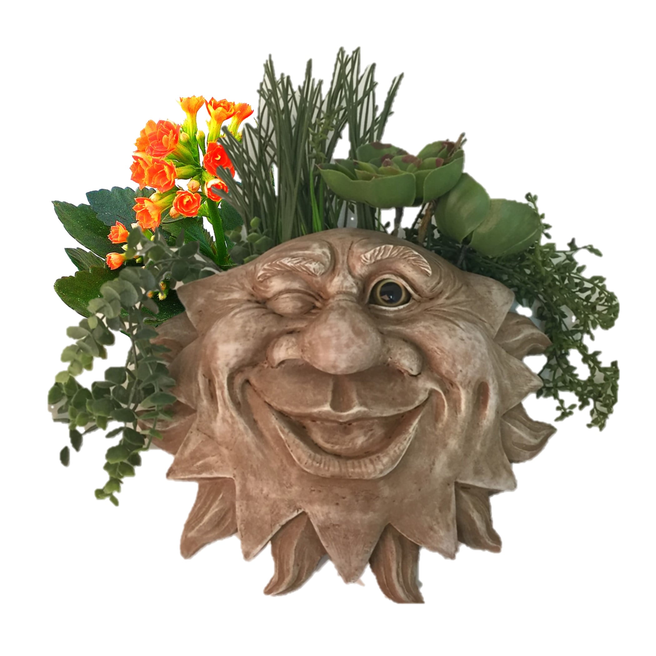 Homestyles Mr. Sun Shine Muggly Face Tree & Patio Wall Garden Statue ...