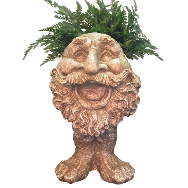 Homestyles Stone Wash Ole Salty the Muggly Face Humorous Statue Planter ...