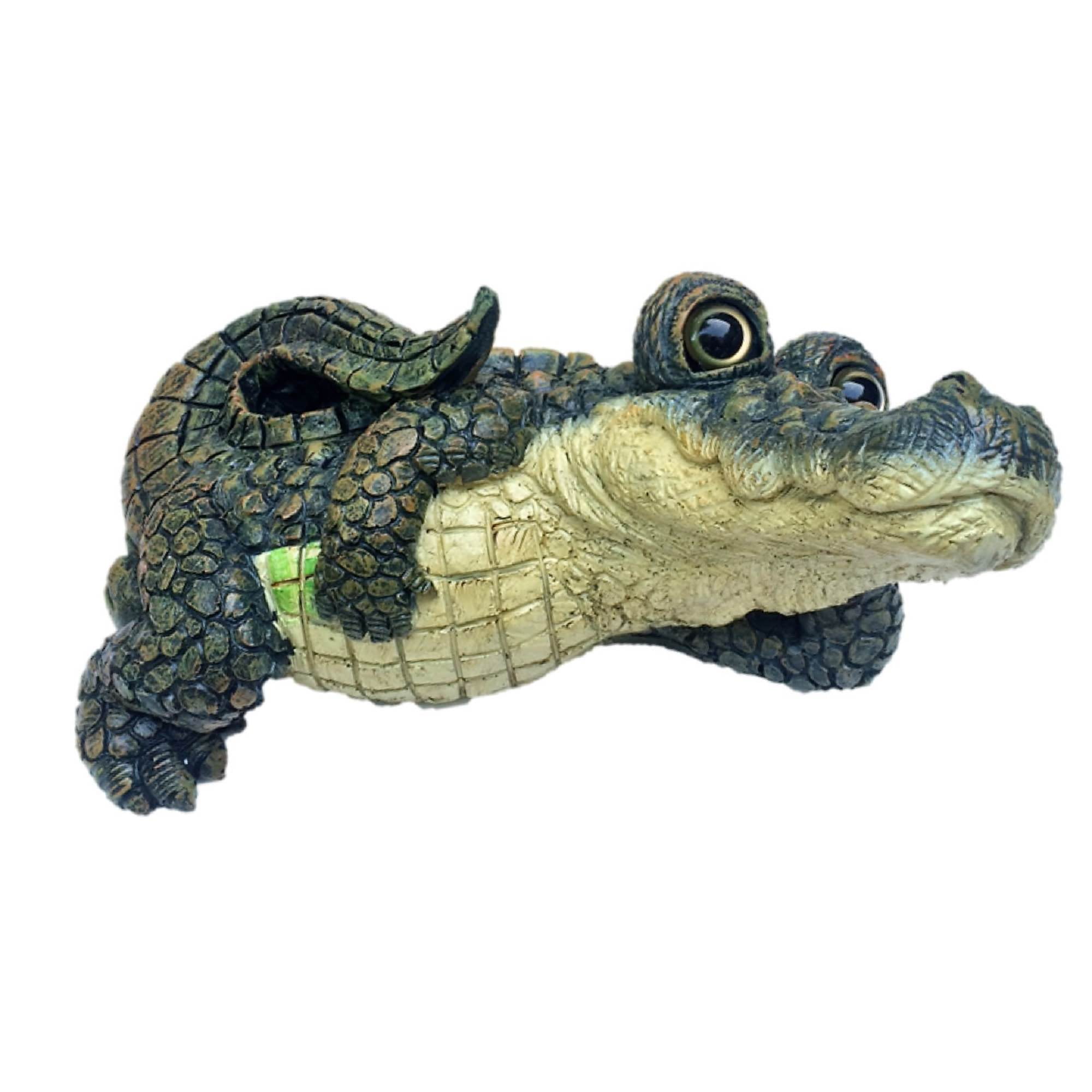 Homestyles Toad Hollow Lying Gator Home & Garden Alligator Beach Statue ...