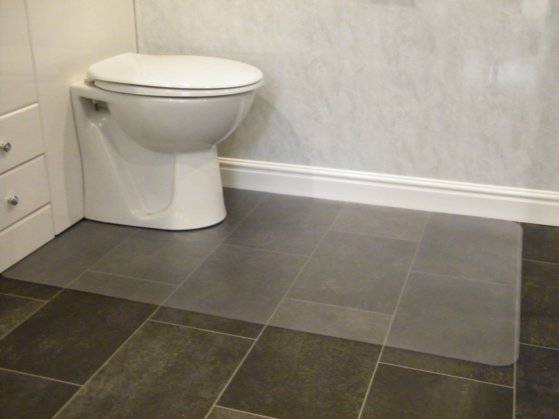 Hometex® Anti-Microbial Vinyl Toilet Mat Rectangular - 48" x 24 ...