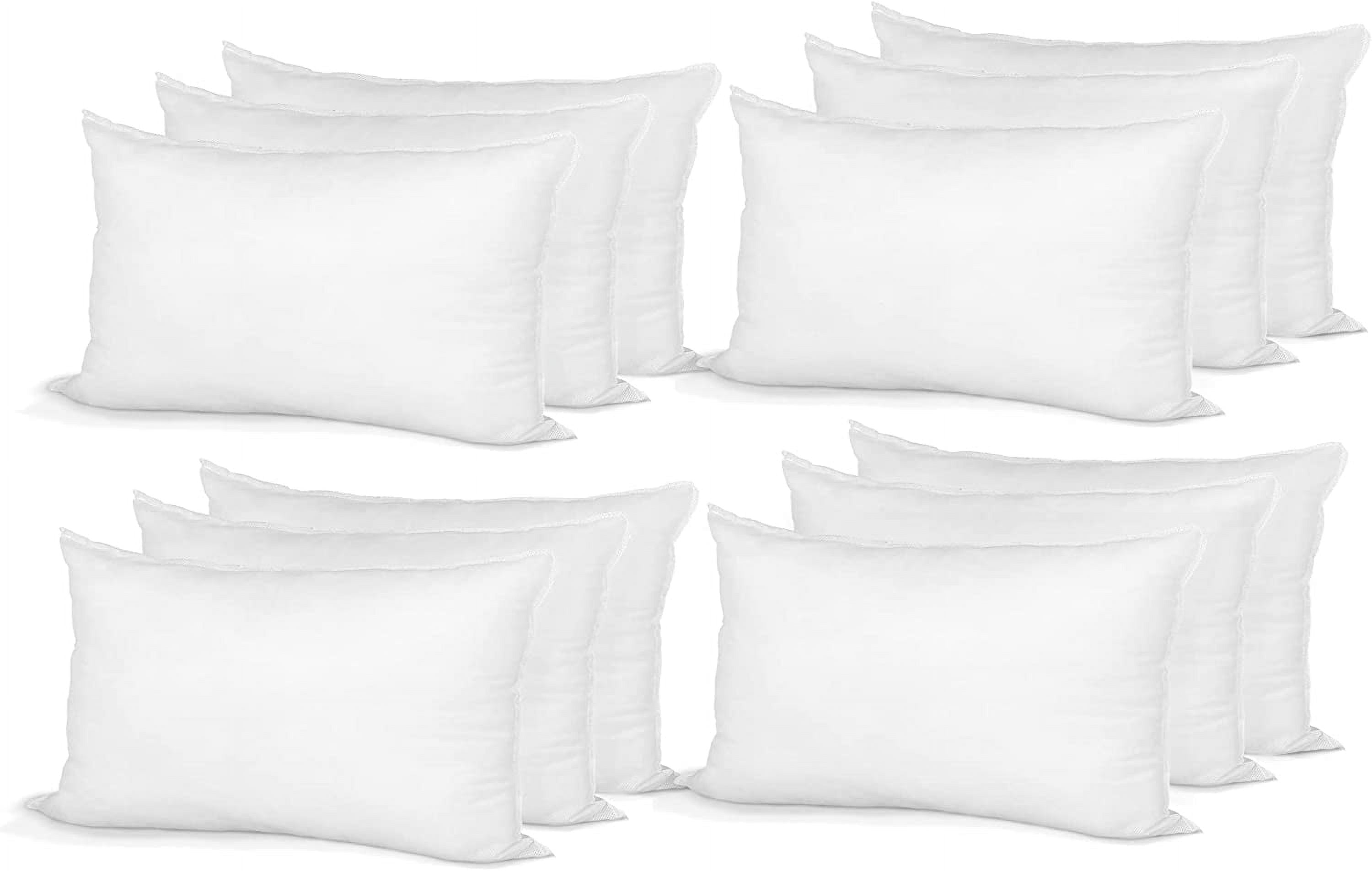 Hometex Canada Bulk Pack of 12, 14" x 20" Polyester Filled Pillow ...