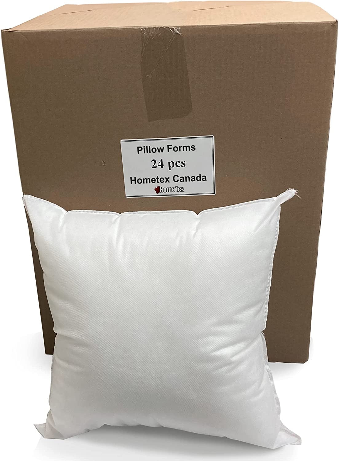 Hometex Canada Pillow Insert 20" x 20" Polyester Filled Standard Cover ...