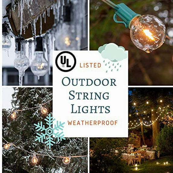 Hometown Evolution, Inc. LED Warm White Outdoor Patio String Lights (10 ...