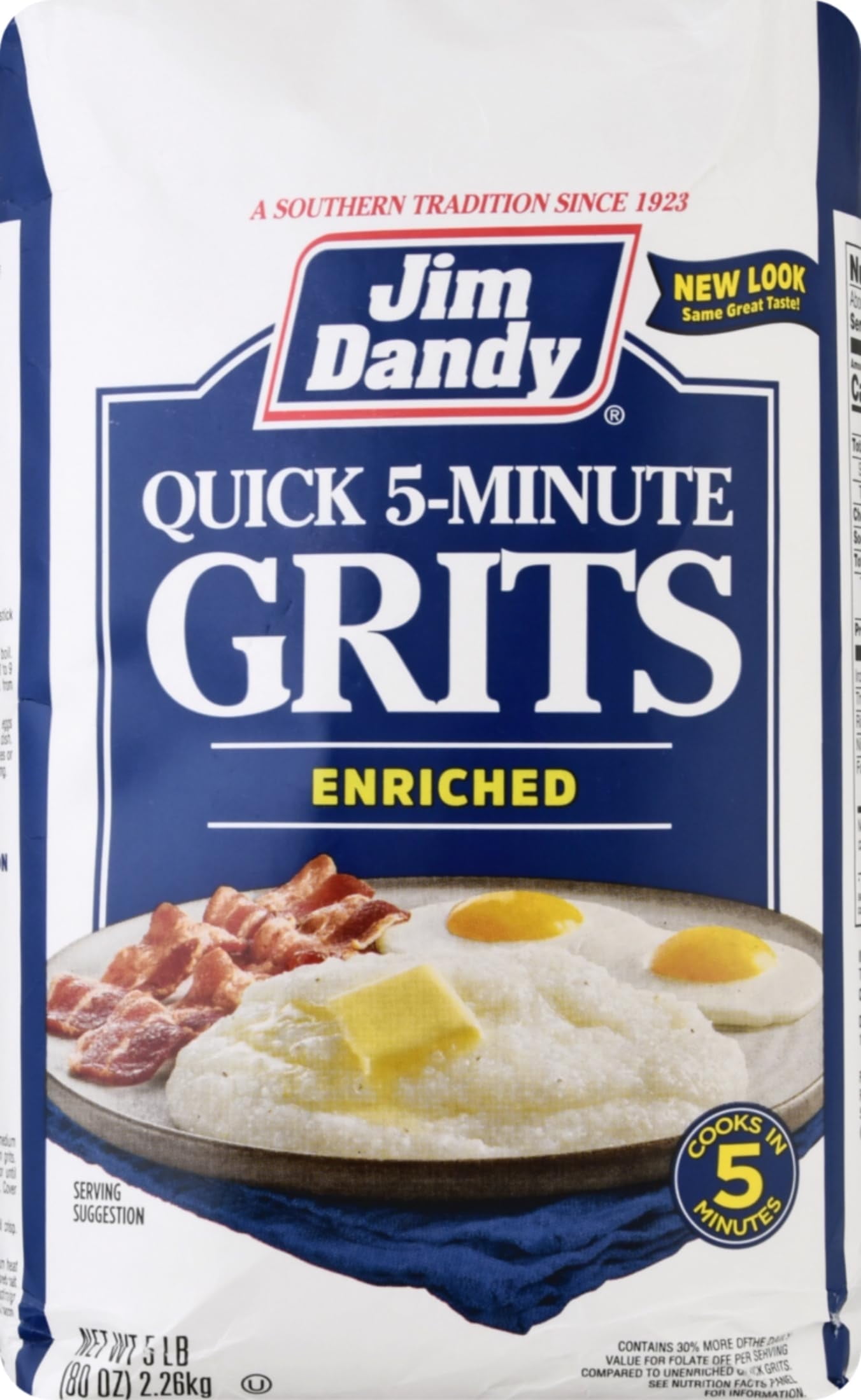 Hometown Foods Jim Dandy Quick Grits Enriched Instant Shelf-Stable, 5 ...