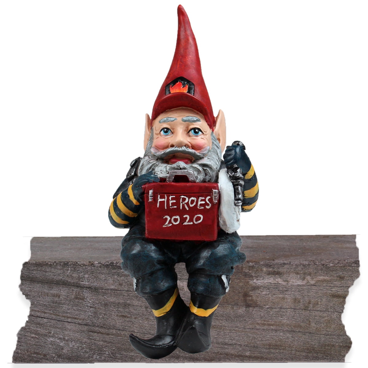 Hometown Heroes - Firefighter Garden Gnome Statue “Red Adair” - Special ...