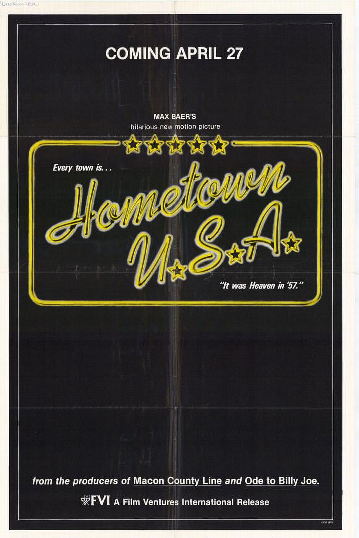 Hometown USA - movie POSTER (Style A) (11" x 17") (1979) - Walmart.com