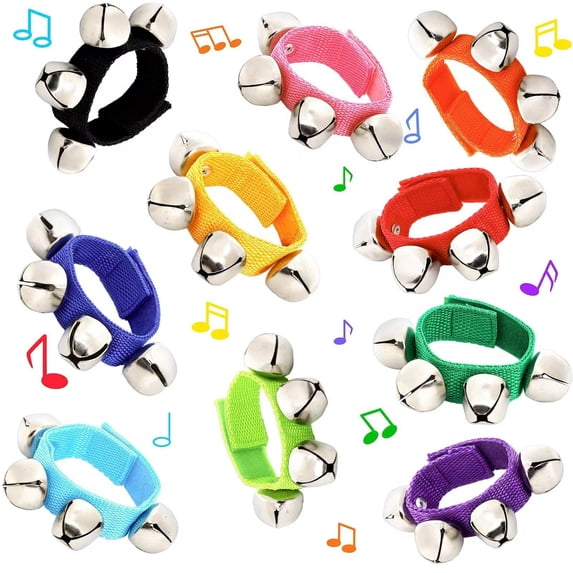 Hometravel 2pcs Wrist Bells with Jingle Bells, Ankle Bells Bracelet ...