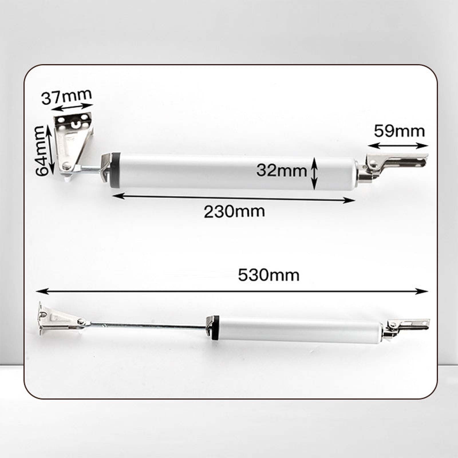 Hometravel Adjustable Pneumatic Door Closer, Self-Closing Mechanism for ...