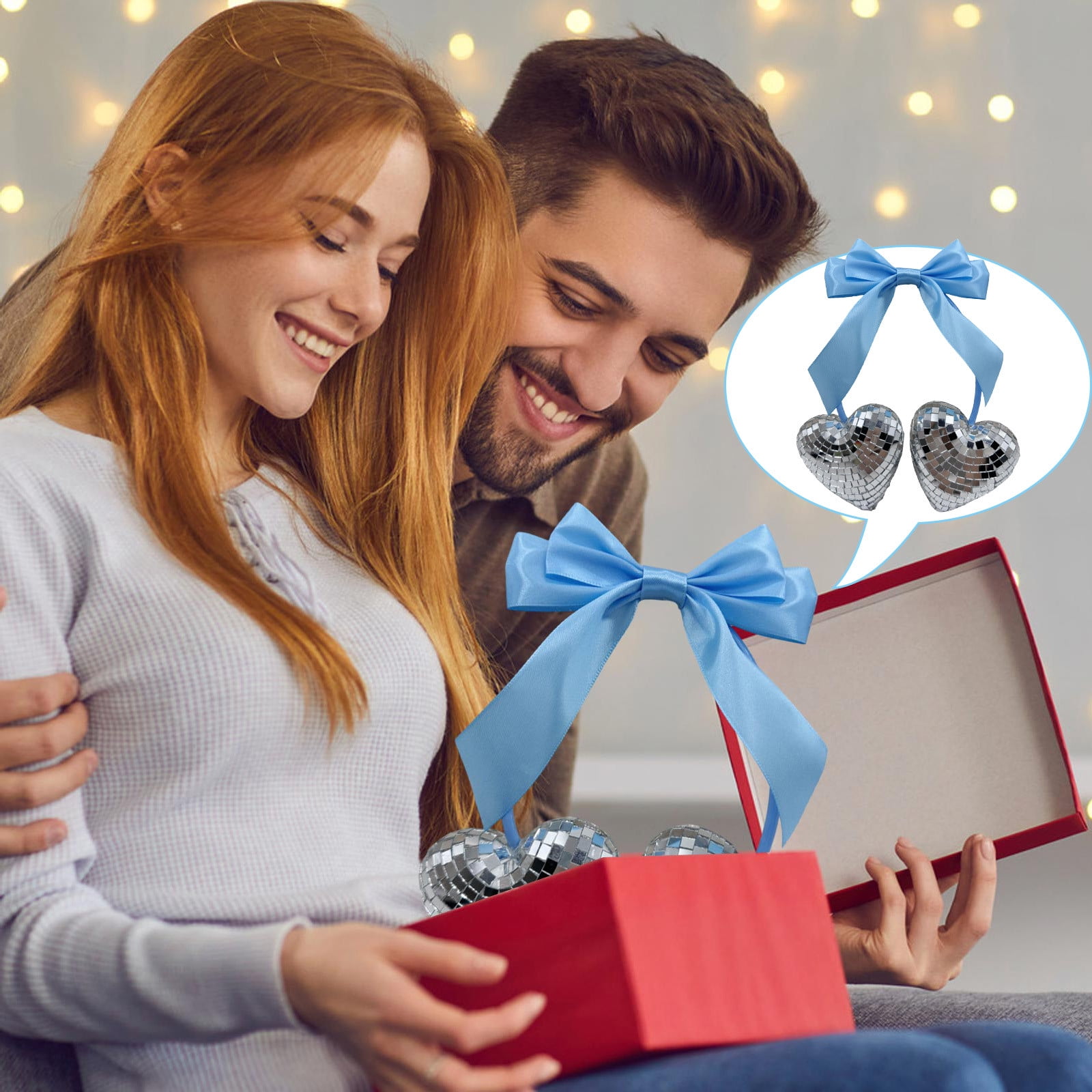 Hometravel Bow Decoration Ball Ornament, Party Hanging Decor for Gifts, Festive Seasonal Accent ...