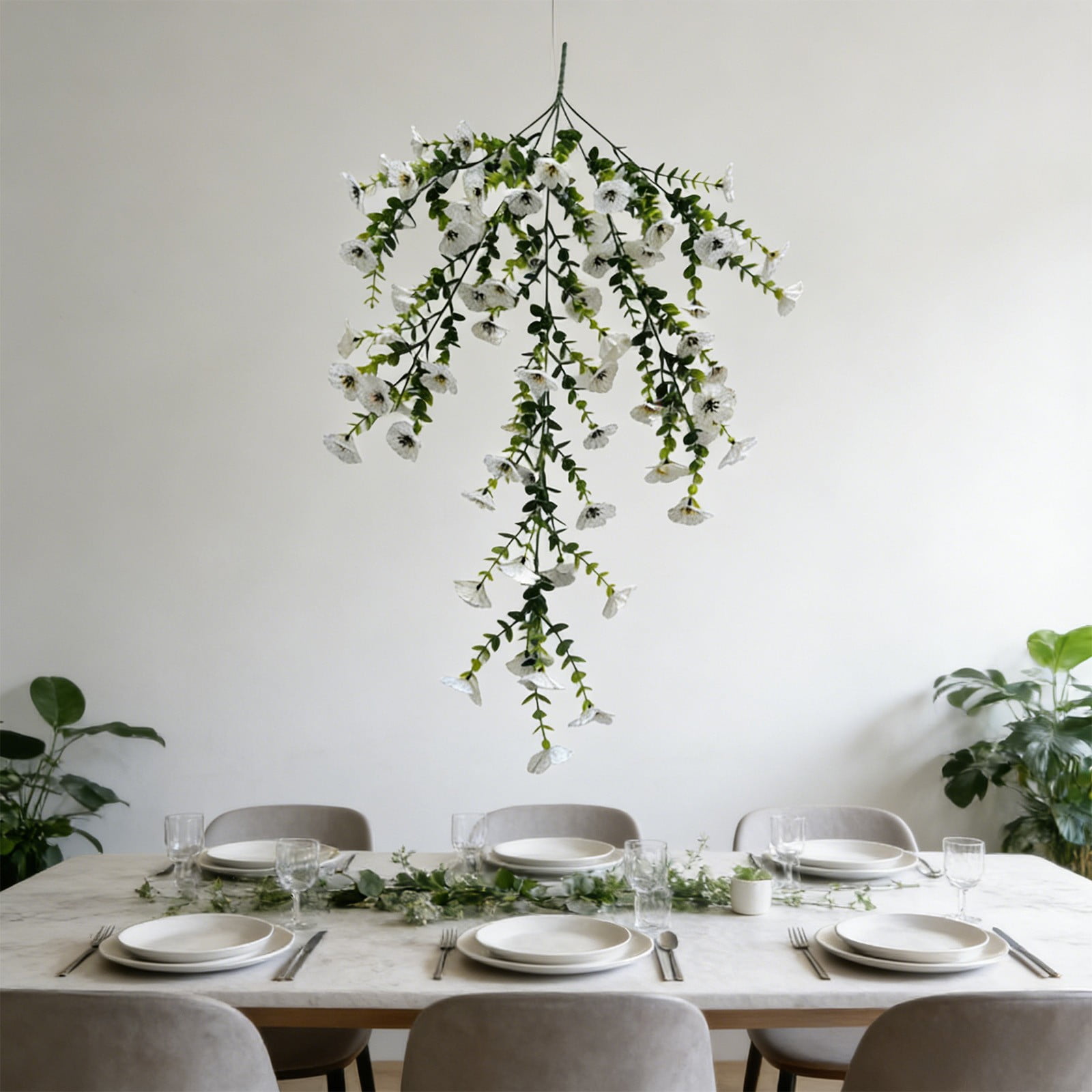 Hometravel Dense Artificial Flower Wall Arrangement, 69 Stem Simulated ...