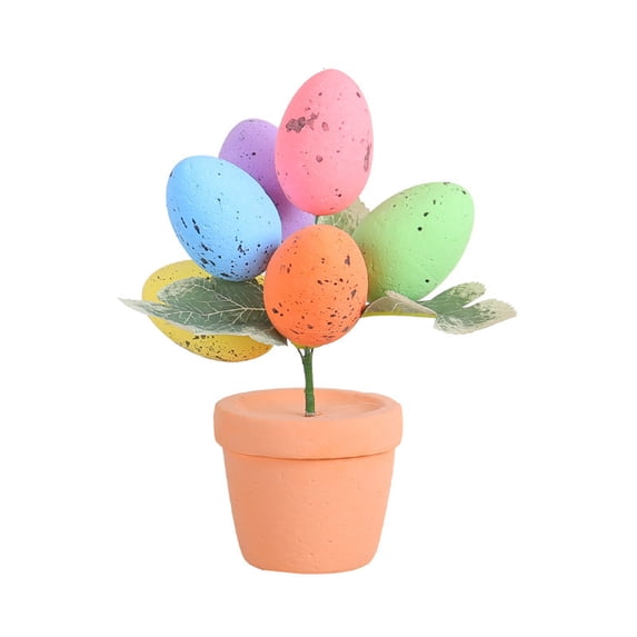 Hometravel Easter Decorative Flower Pot, 17cm Spotted Egg Design ...