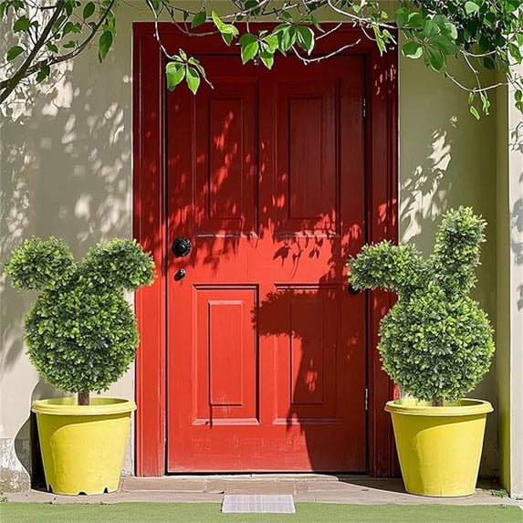 Hometravel Easter Simulation Flower Ground Insert, Rabbit Design Garden ...