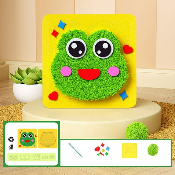 Hometravel Handmade Sewing and Yarn Embroidery Kit, Creative Cartoon ...