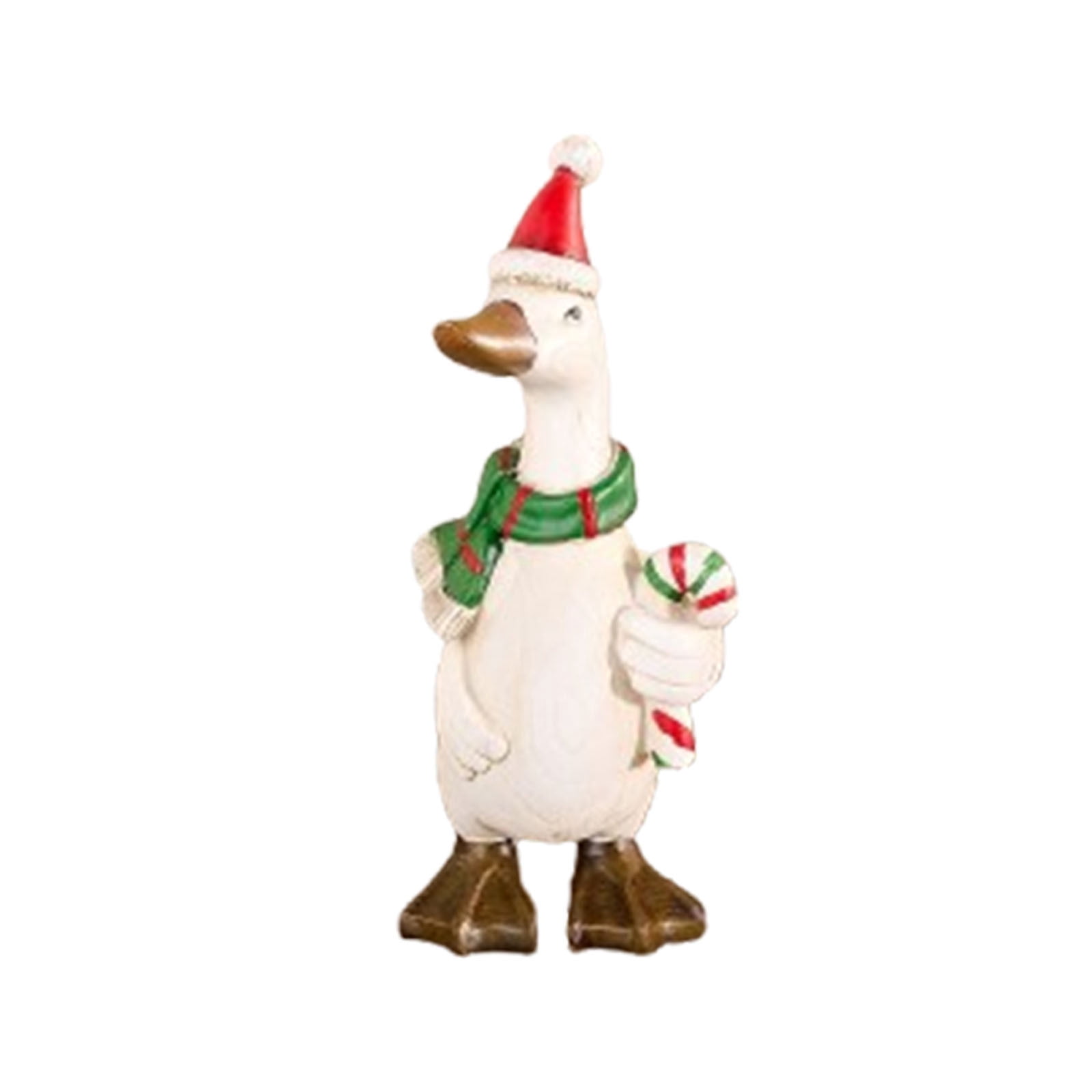Hometravel Holiday Duck Figurine, Christmas Themed Decorative Statue ...