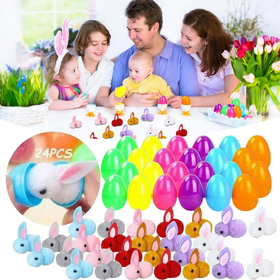 Hometravel Prefilled Easter Eggs with Pull Back Cars, 12-Piece Plastic ...