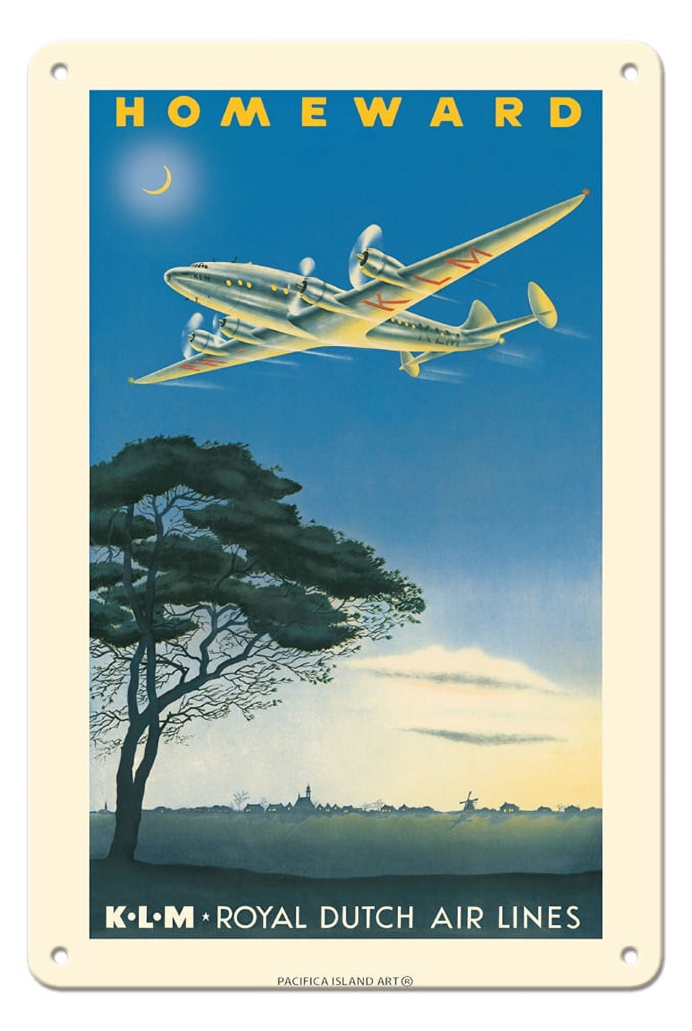 Homeward to Netherlands - KLM Royal Dutch Airlines- Lockheed ...