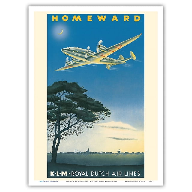 Homeward to Netherlands - KLM Royal Dutch Airlines- Lockheed ...