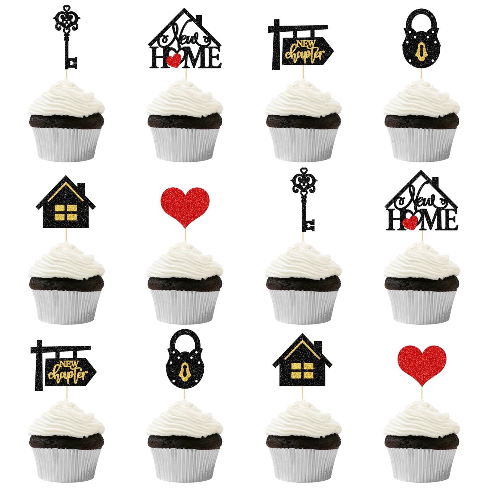Homewarming Cupcake Toppers, Housewarming Cupcake Picks, Housewarming ...