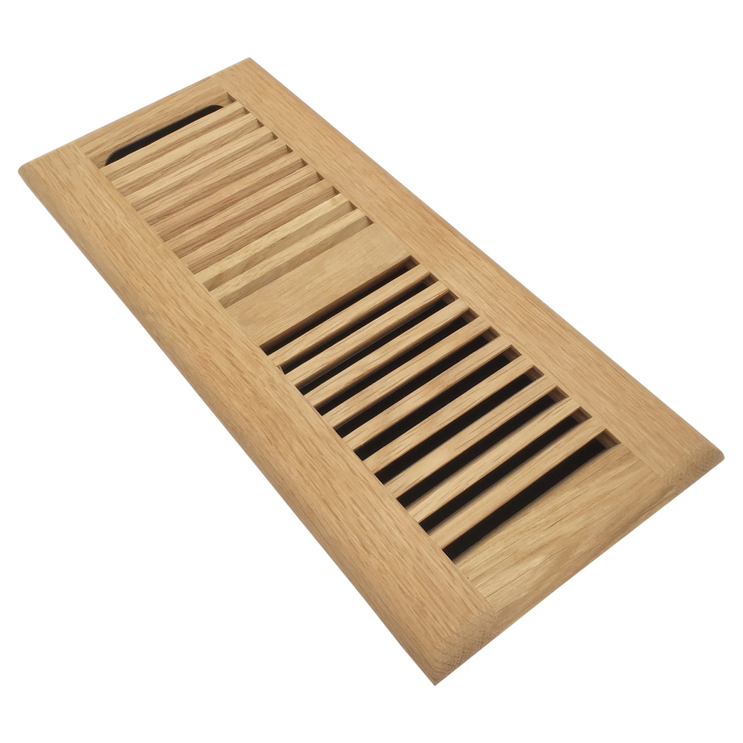 Homewell Red Oak Wood Floor Register Vent, Drop In Vent With Damper ...