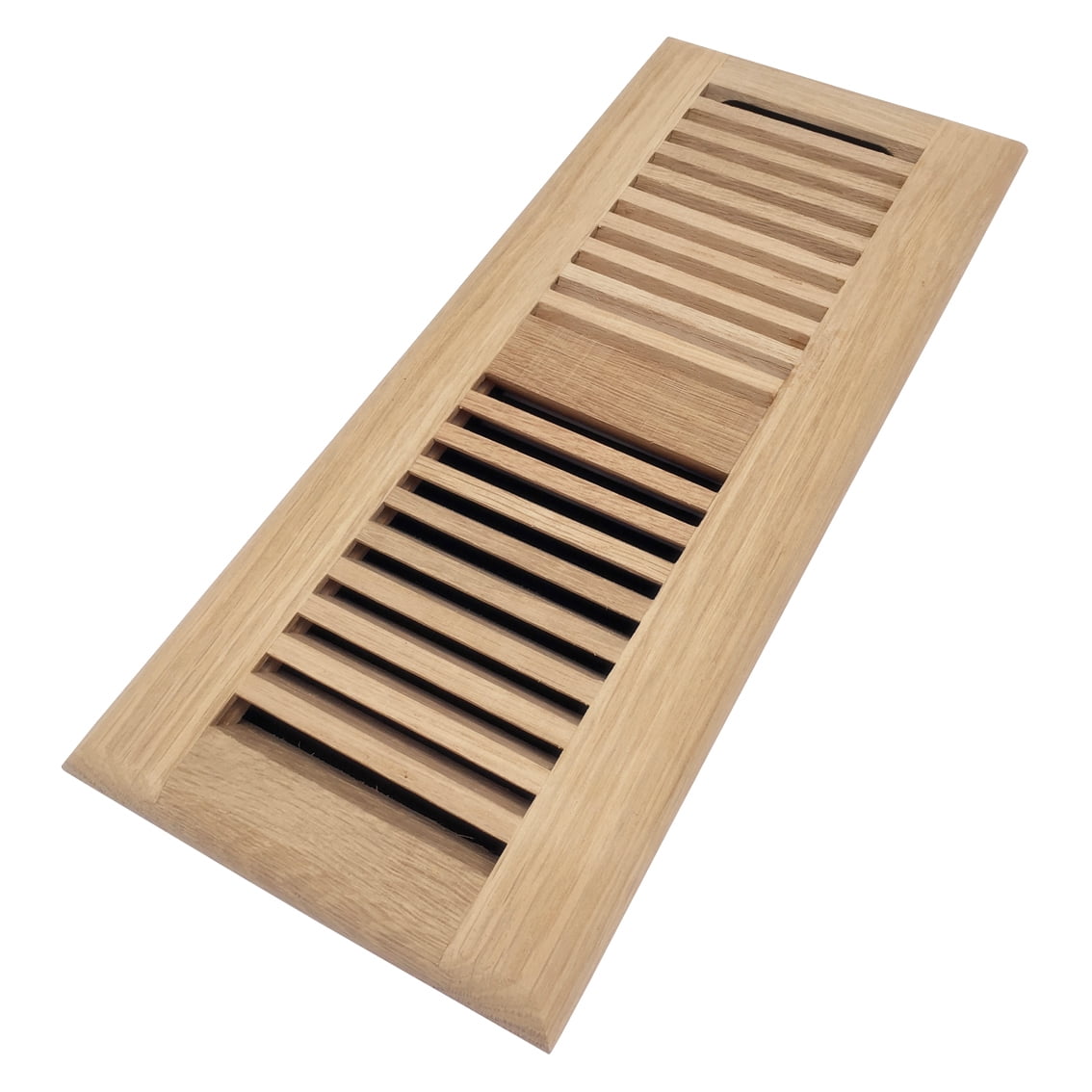 Homewell White Oak Wood Floor Register Vent, Drop In Vent With Damper ...