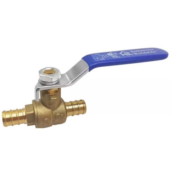 Homewerks 111-5-12-12 Ball Valve Pex NL 1/2 inch Brass - Walmart.com
