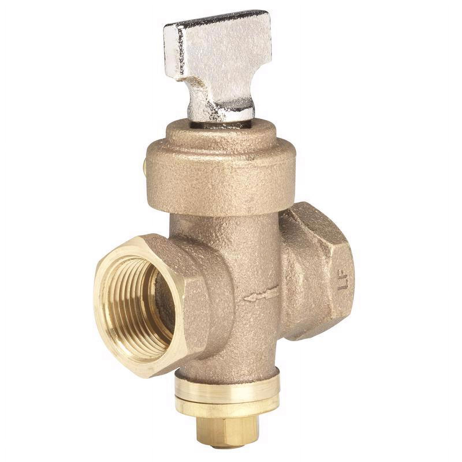 Homewerks 225-2-1-1 1 in. Threaded Ground Key Stop & Drain Valve ...