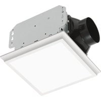 Homewerks Bathroom Fan, LED Light, Ceiling Mount, Exhaust Ventilation ...