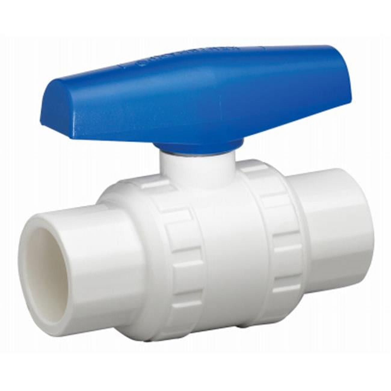 Homewerks Worldwide VBVP40E8B 2 in. PVC Sch. 40 Slip x Slip Ball Valve ...