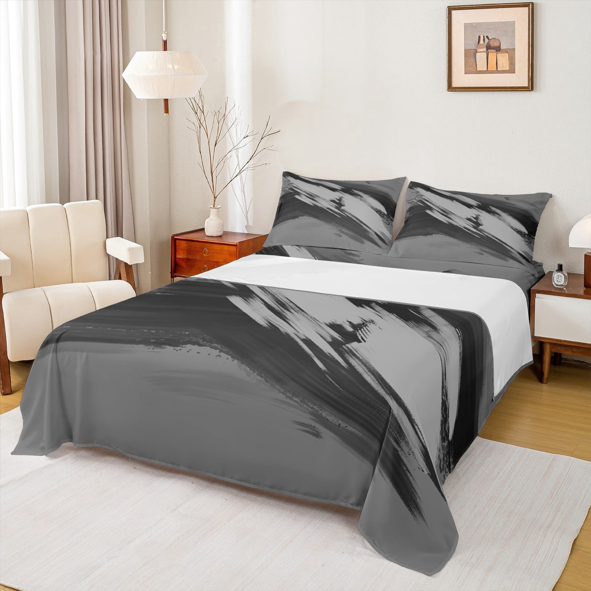 Homewish Abstract Graffiti Splash 4pcs Bed Sheets For Children Teens ...