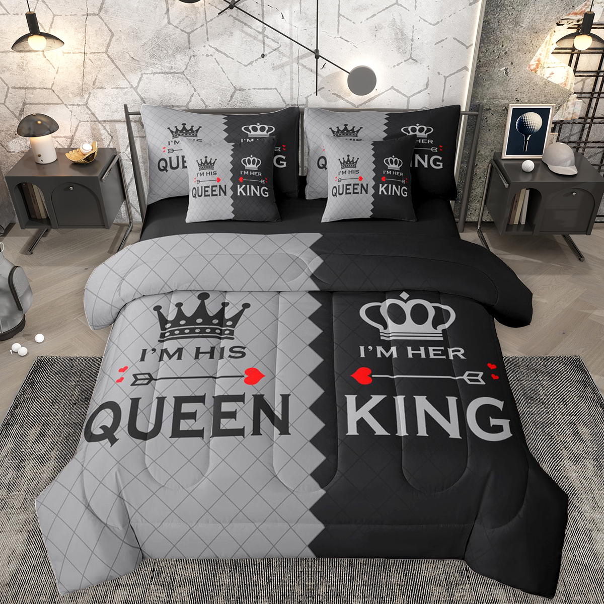 Homewish Abstract Rhombus Stripe 7pcs Bedding Comforter Set,Vintage ...