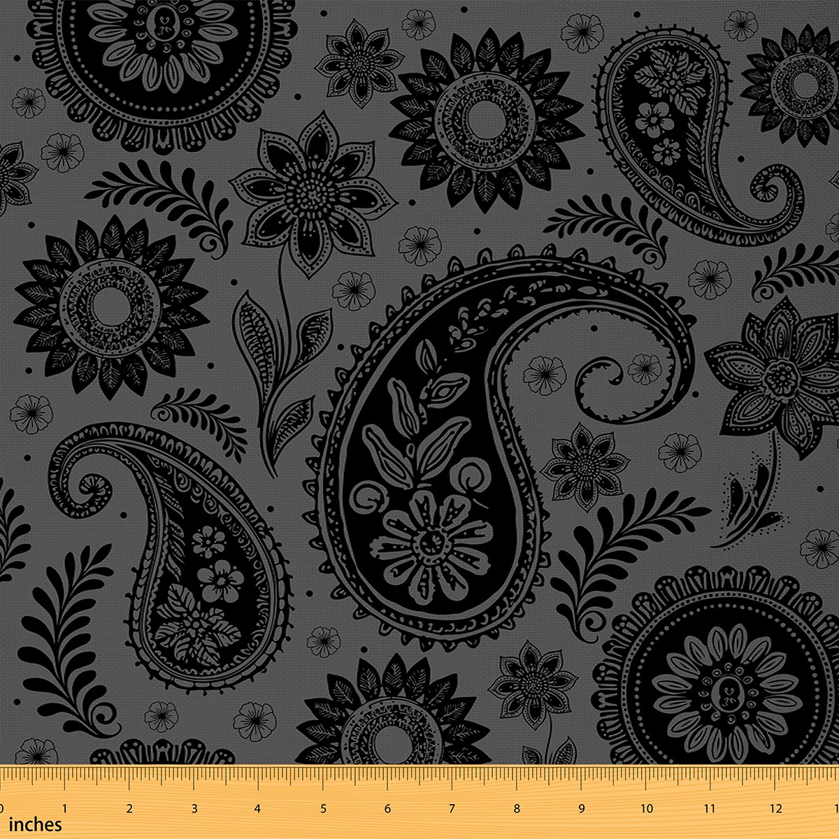 Homewish Adult Vintage Paisley Fabric by the Yard 1 Yard, Tribal Rustic ...