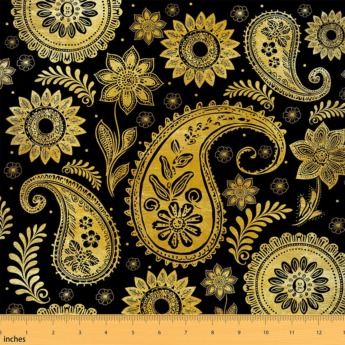Homewish Adult Vintage Paisley Fabric by the Yard 1 Yard, Tribal Rustic ...