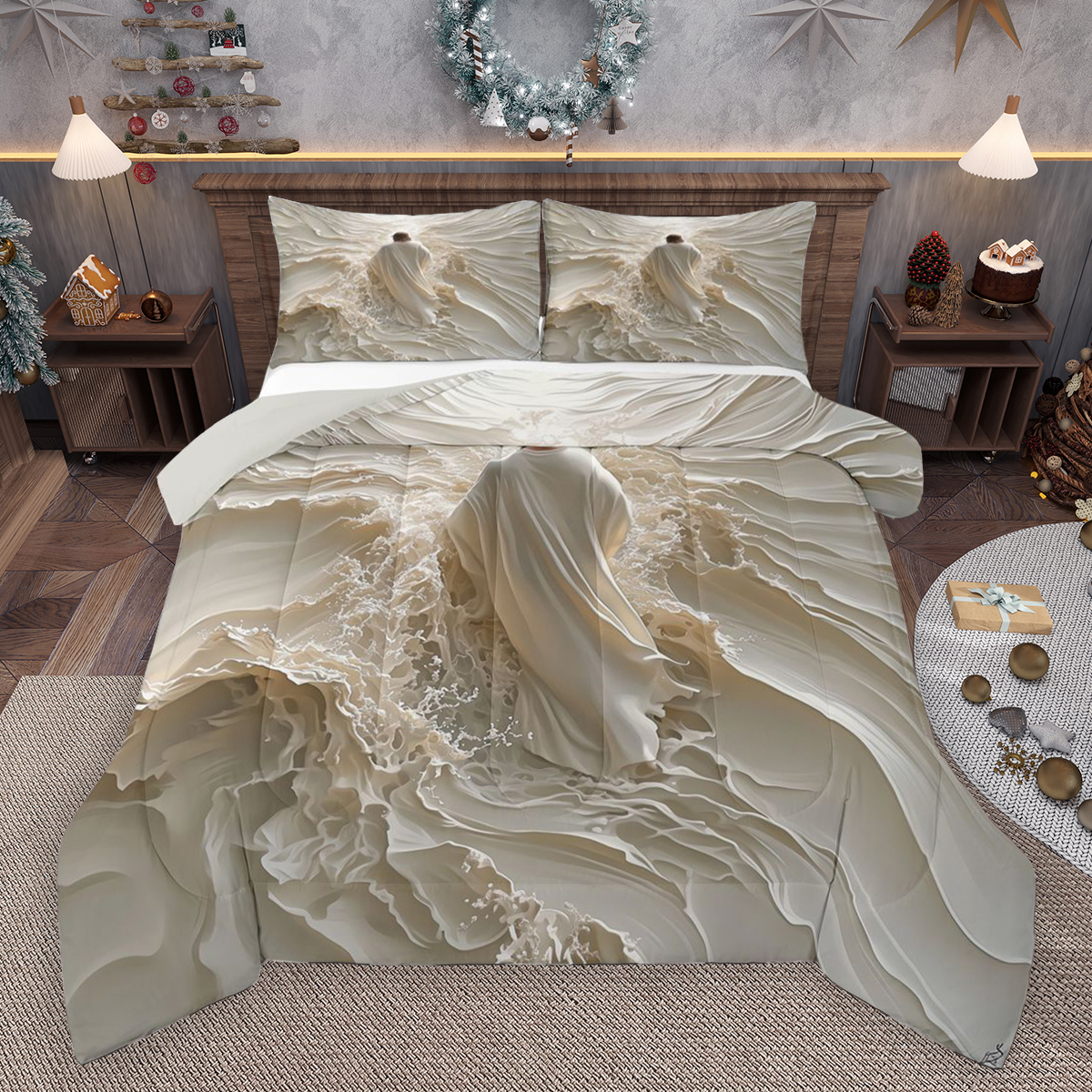Homewish Bible Verses Christian Queen Comforter Set, Vintage Western ...