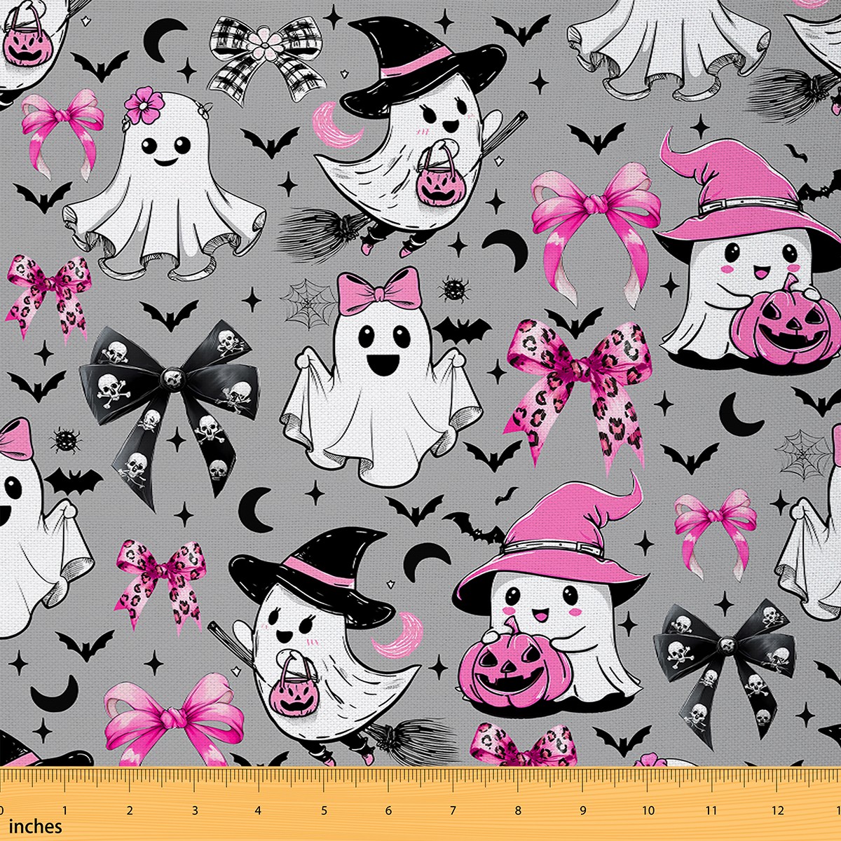 Homewish Bowknot Ghost Child 01, Gothic Halloween Bat Room Decor Fabric ...