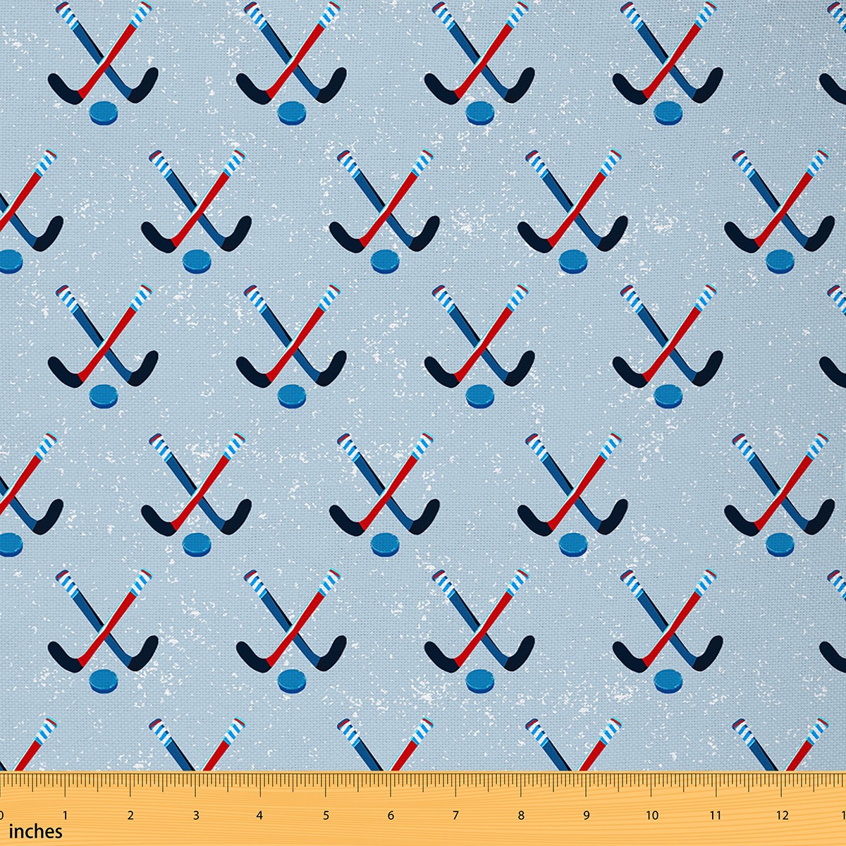 Homewish Boys Sport Gaming Fabric by the Yard 3 Yard,Ice Hockey Game ...