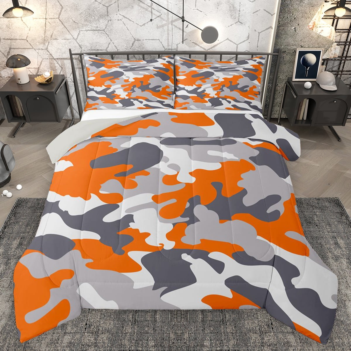 Homewish Camo Camouflage 3 Pieces Queen Comforter Set for Teens Female ...