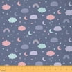 Homewish Colorful Planet Fabric by the Yard 1 Yard,Universe Galaxy Home ...