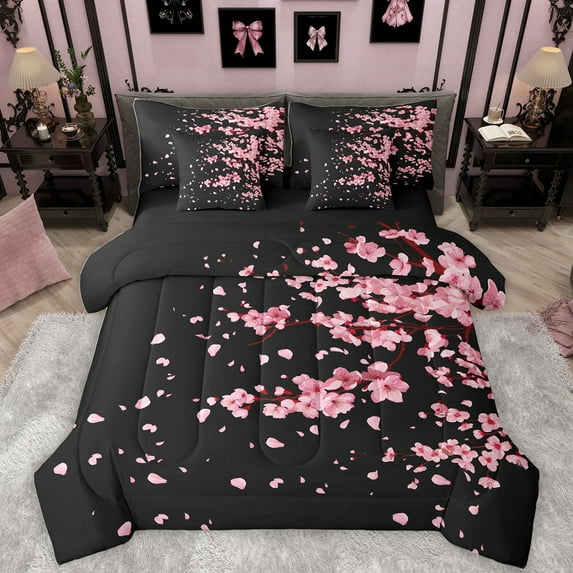 Homewish Cartoon Flower Sakura 7 Pieces Bedding Comforter Set,Japan ...