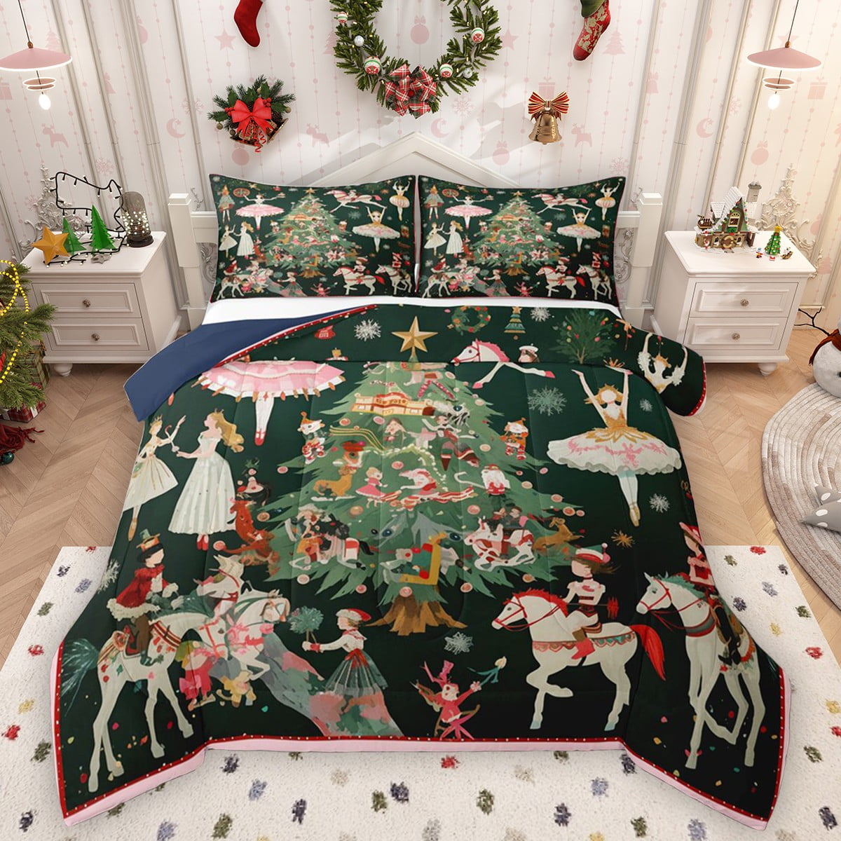 Homewish Cartoon Nutcracker Bedding Comforter Set 2pcs for Kids ...