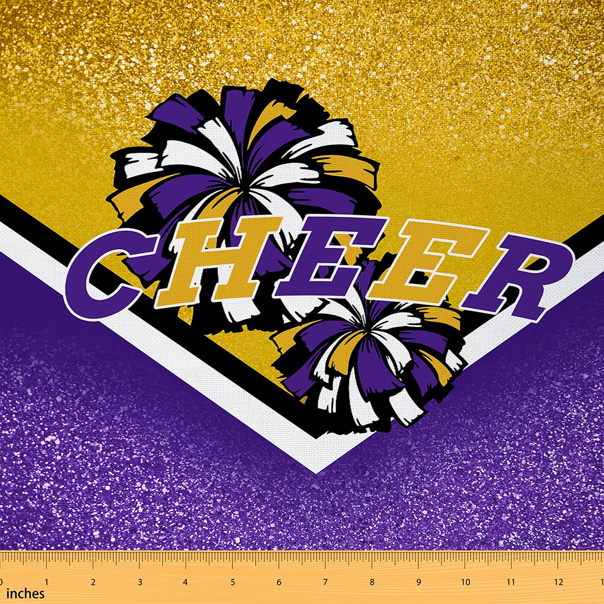 Homewish Cheerleading Fabric by the Yard 1 Yard,Girly Gymnastic Sports ...