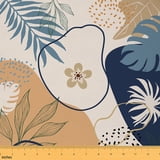 Homewish Chic Abstract Adult Fabric by the Yard 2 Yards, Wheat Orange ...