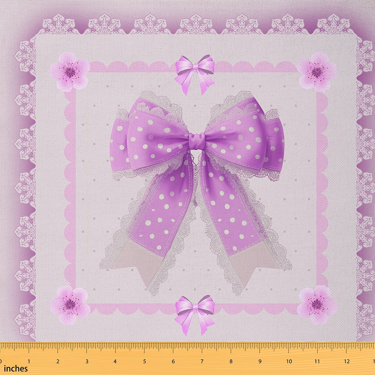Homewish Cute Bowtie Bow Fabric by the Yard 3 Yard,Modern Geometric Dot ...